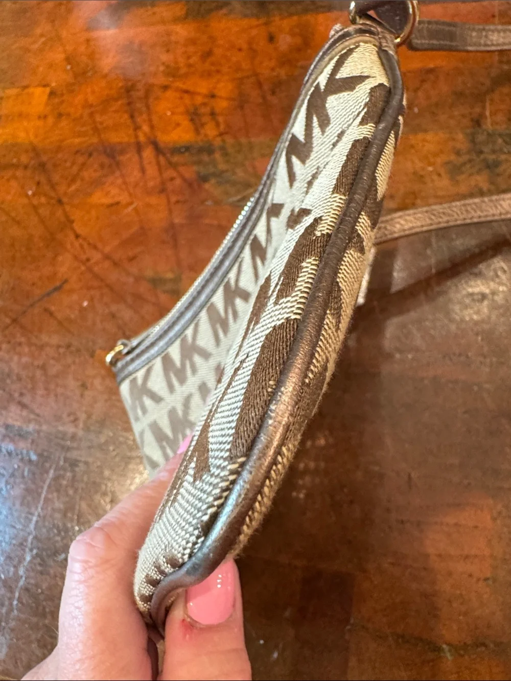 MICHAEL Michael Kors | Bags | Michael Kors Tanbrown Mk Logo Crossbody ...